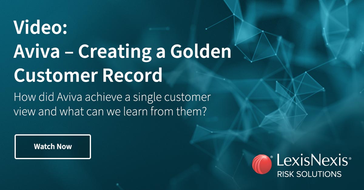 Aviva: Creating a golden customer record